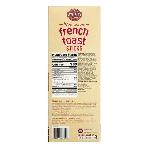Wellsley Farms French Toast Sticks 1.58 kg / 56 oz | Frozen Food ...