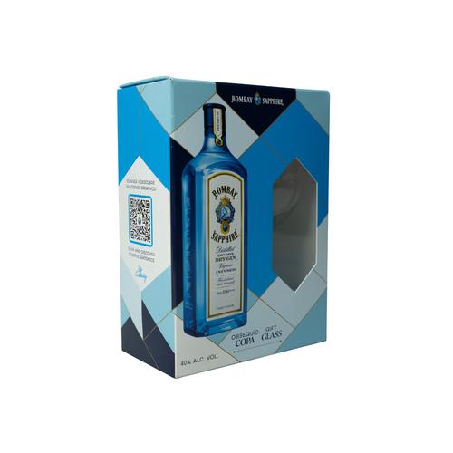Bombay Sapphire Gin Estuche de Regalo 750 ml + Copa | Licor, cerveza y ...