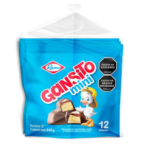 Gansito Mini Bizcocho con Mermelada Crema y Cobertura de Chocolate 3 ...