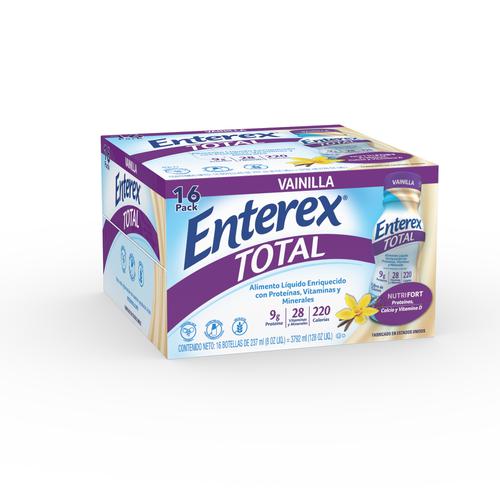 Enterex Total Bebida Nutricional Vainilla 16 Unidades / 237 ml | Salud ...