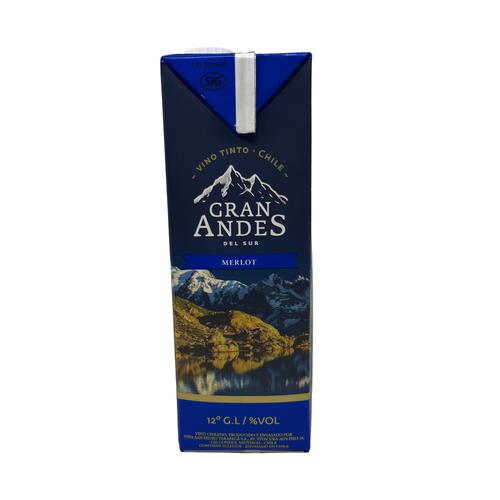 Gran Andes Merlot Chilean Wine 3 Units / 1 L | Liquor, Beer & Wine ...