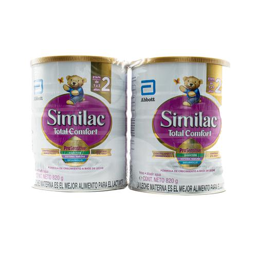 Similac Total Comfort Fórmula de Crecimiento Infantil 2 Unidades / 820 ...