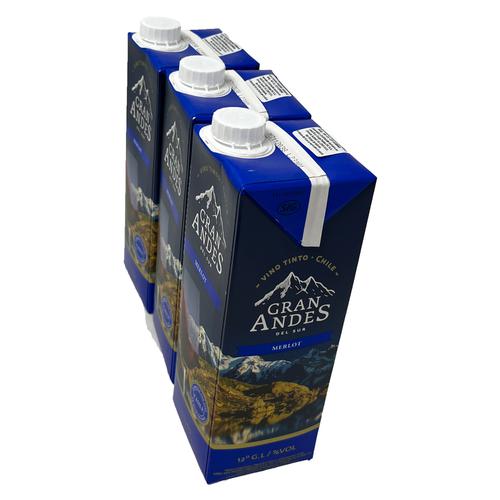 Gran Andes Merlot Chilean Wine 3 Units / 1 L | Liquor, Beer & Wine ...