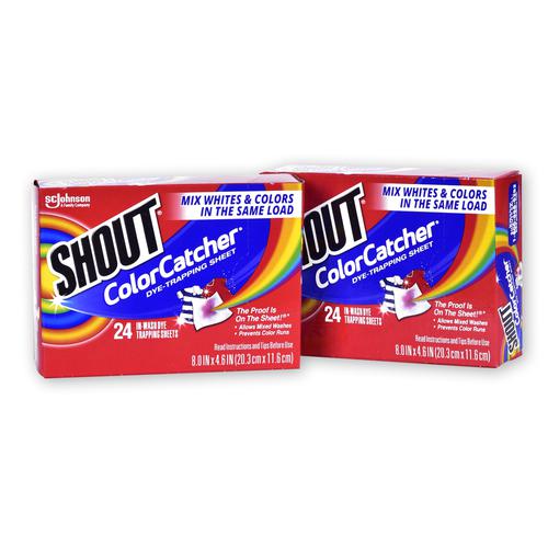 Shout Color Catcher Allows Mixing White and Color Clothes 48 Units ...