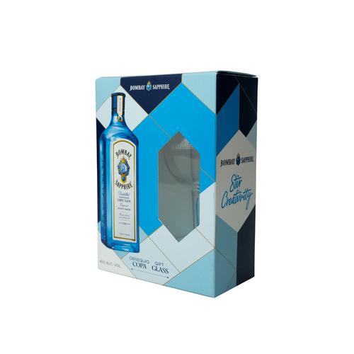 Bombay Sapphire Gin Estuche de Regalo 750 ml + Copa | Licor, cerveza y ...