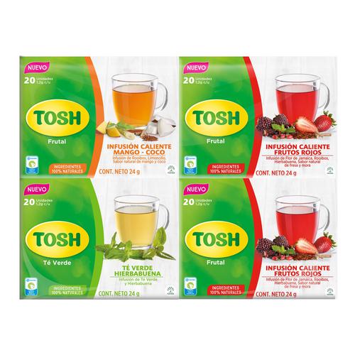 Tosh Infusión Surtida 4 Unidades / 24 g | Café y té | Pricesmart ...